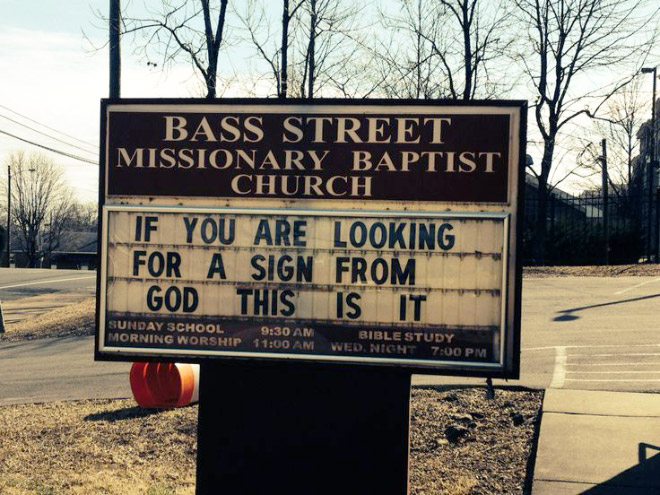 16 Church Signs With A Sense Of Humor
