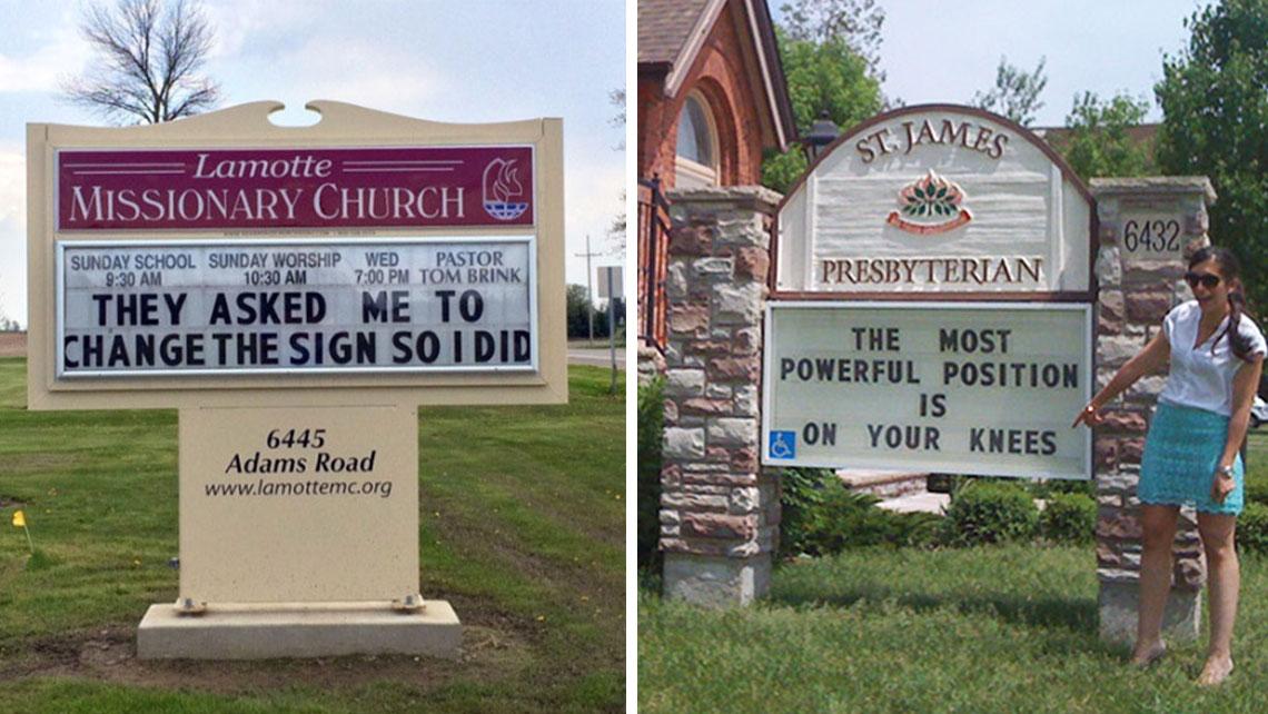 16 Church Signs With A Sense Of Humor