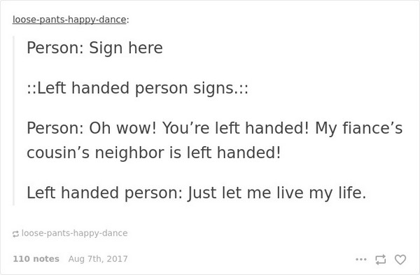 18 Reasons Why Being Left-Handed Isn't Fun