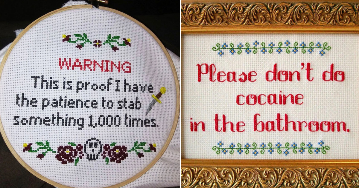 15 Badass Cross Stitches For The 21st Century