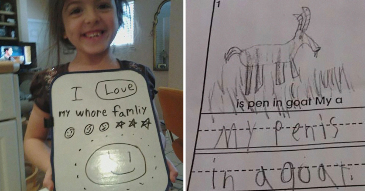 15 Accidentally Inappropriate Spelling Mistakes By Kids