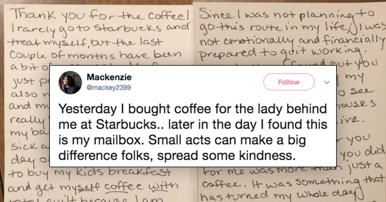 One College Student's Small Act of Kindness Takes an Unexpected Turn