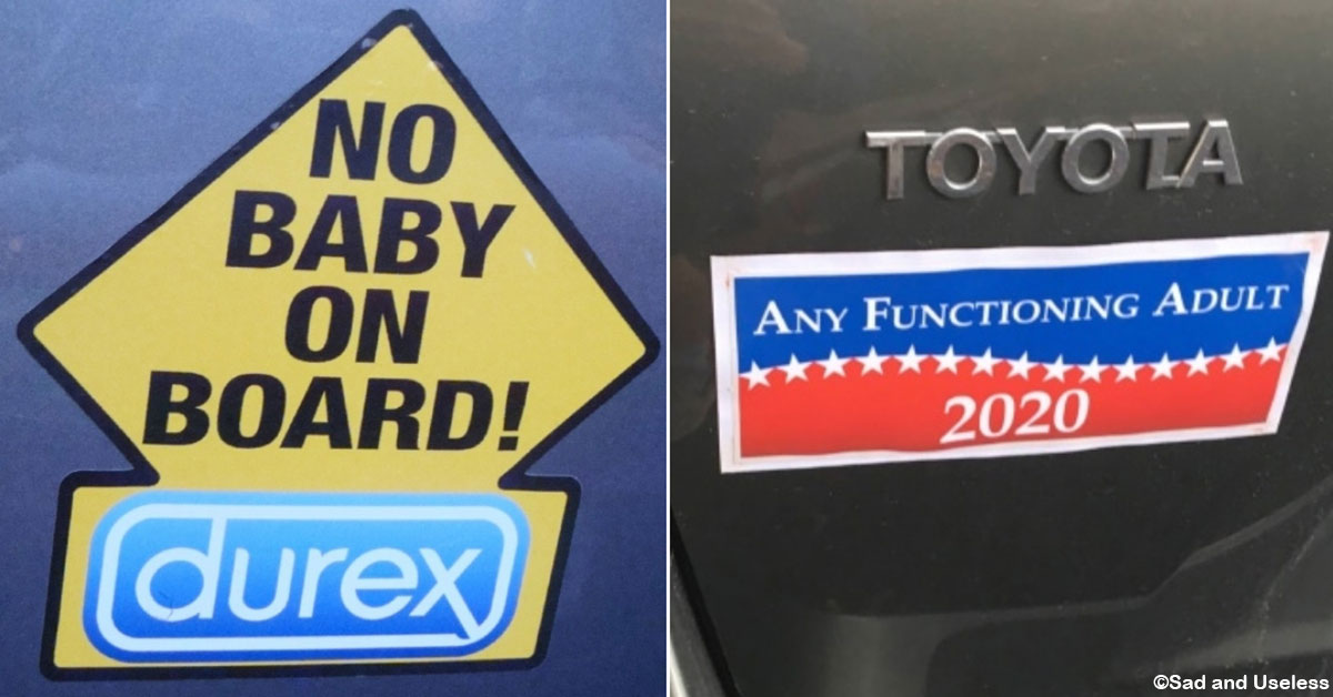 20 Bumper Stickers That Are Actually Funny
