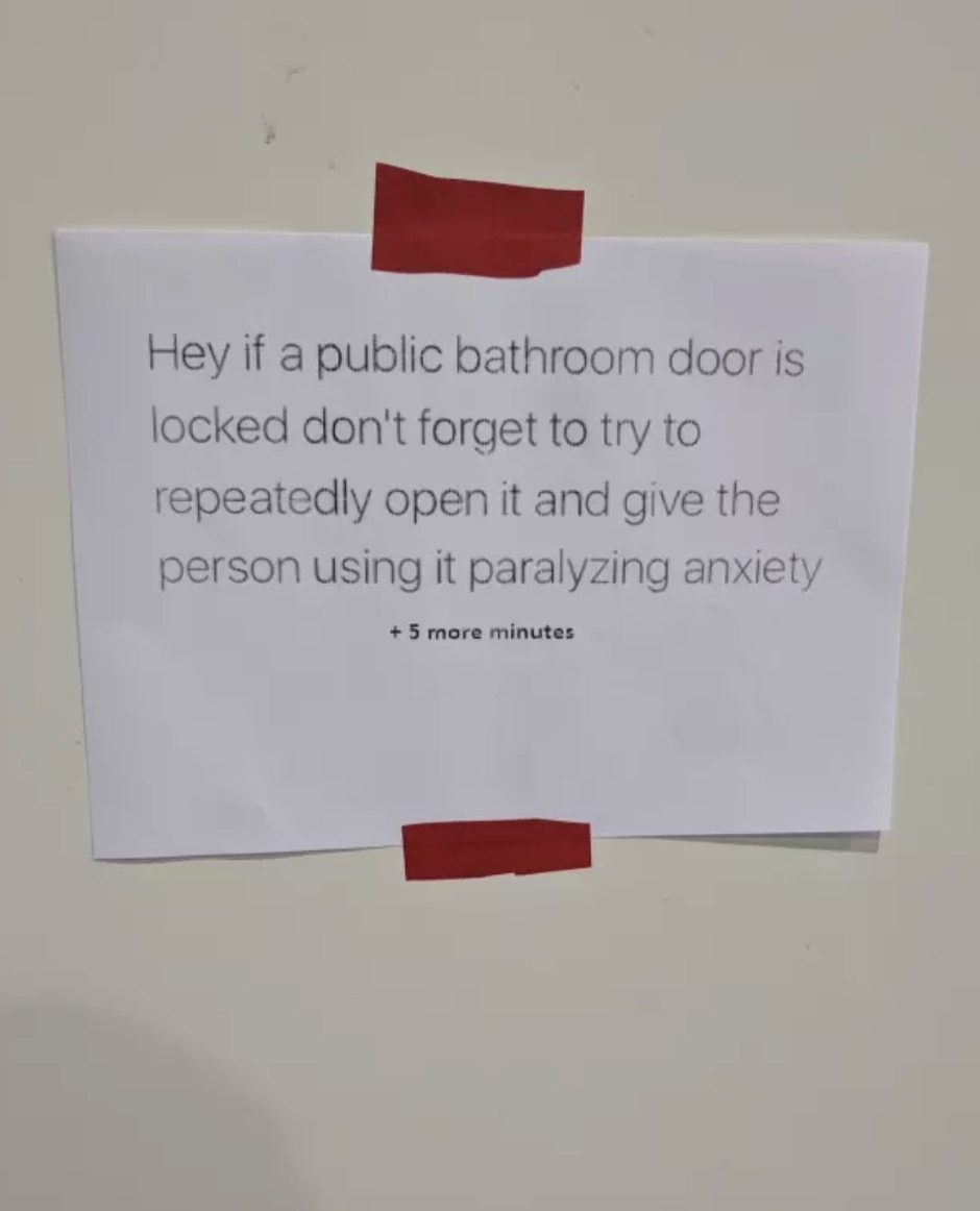 15 Bathroom Notes That Are Way Too Funny