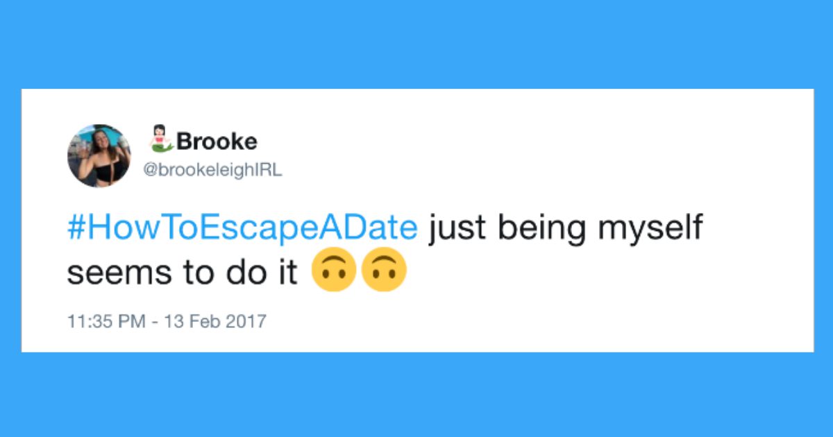 Twitter Users Share the Best Ways to Escape Bad Dates