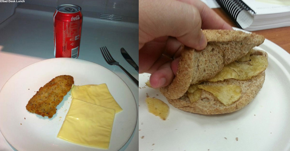 Office Workers Share Their Sad Desk Lunches and Now We're Depressed