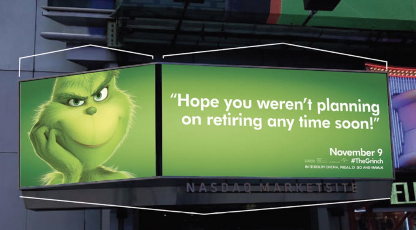 The New Grinch Movie Is Roasting American Cities With Billboards
