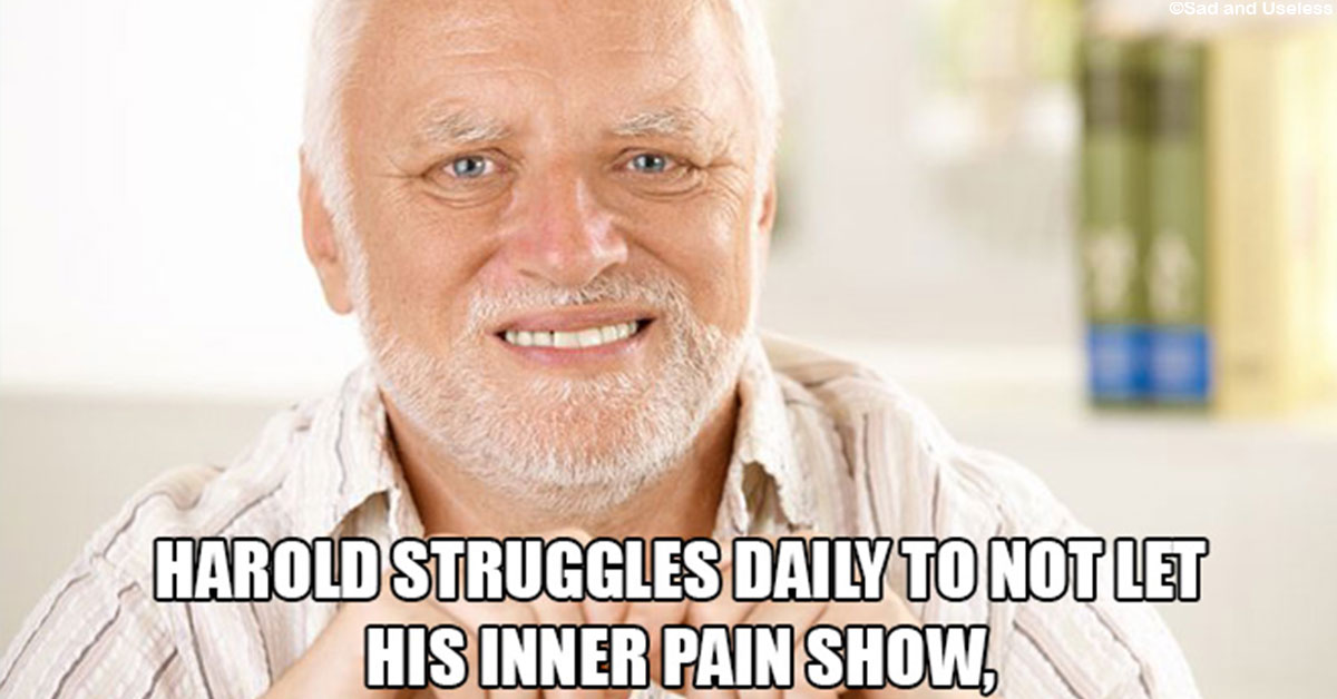 Meet the Stock Photo Model Known as 'Hide the Pain Harold'