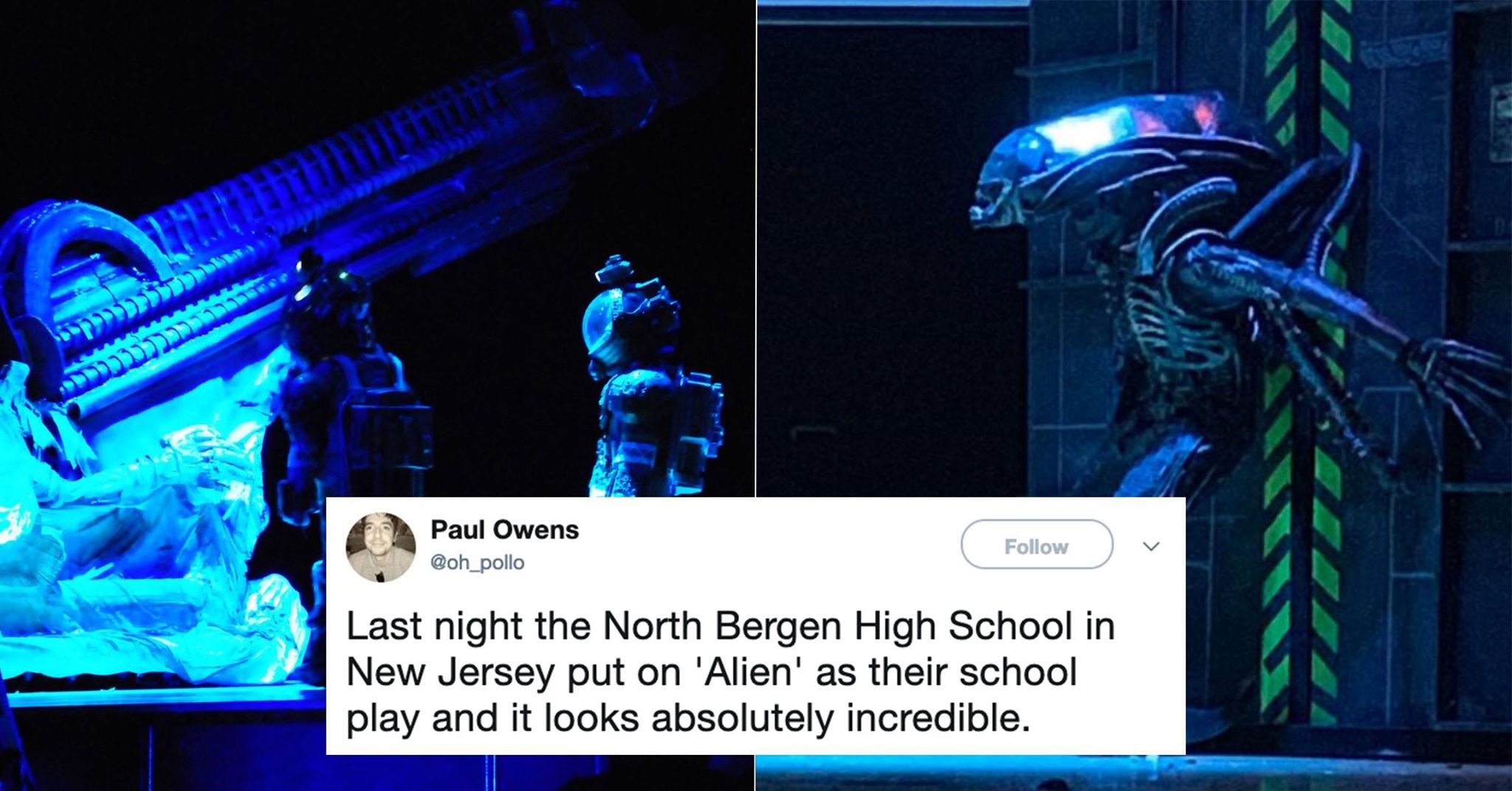 High School Theater Stages Epic Play Version Of 1979's "Alien"