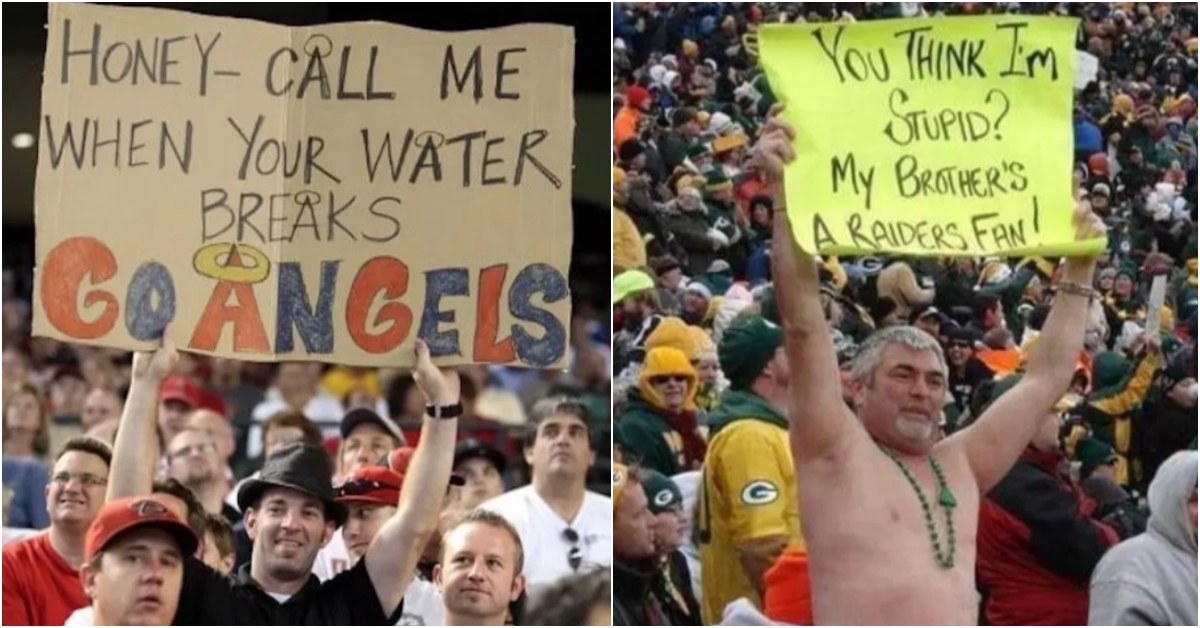 20 Funny Signs Fans Showed off at Sporting Events
