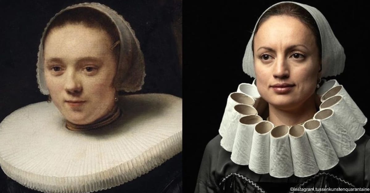 People Are Recreating Historical Paintings at Home and They're Really Great