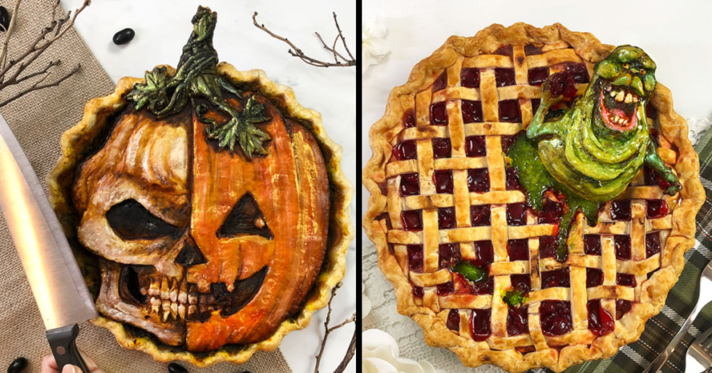 This Baker Comes up With Amazingly Spooky Halloween Pies