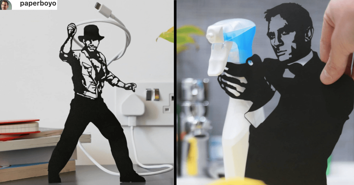 Artist Uses Paper Cutouts and Objects to Recreate Movie Scenes