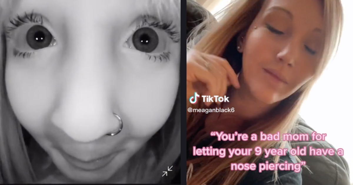 A Mom Who Was Shamed for Letting Her 9-Year-Old Daughter Get Her Nose ...